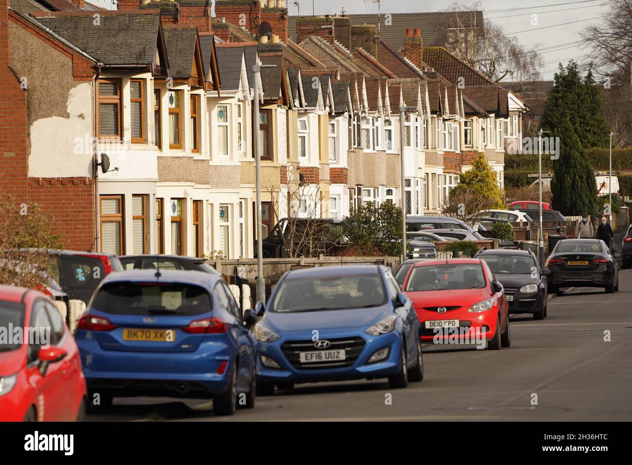 Urban living, houses defined as homes for the masses Stock Photo - Alamy