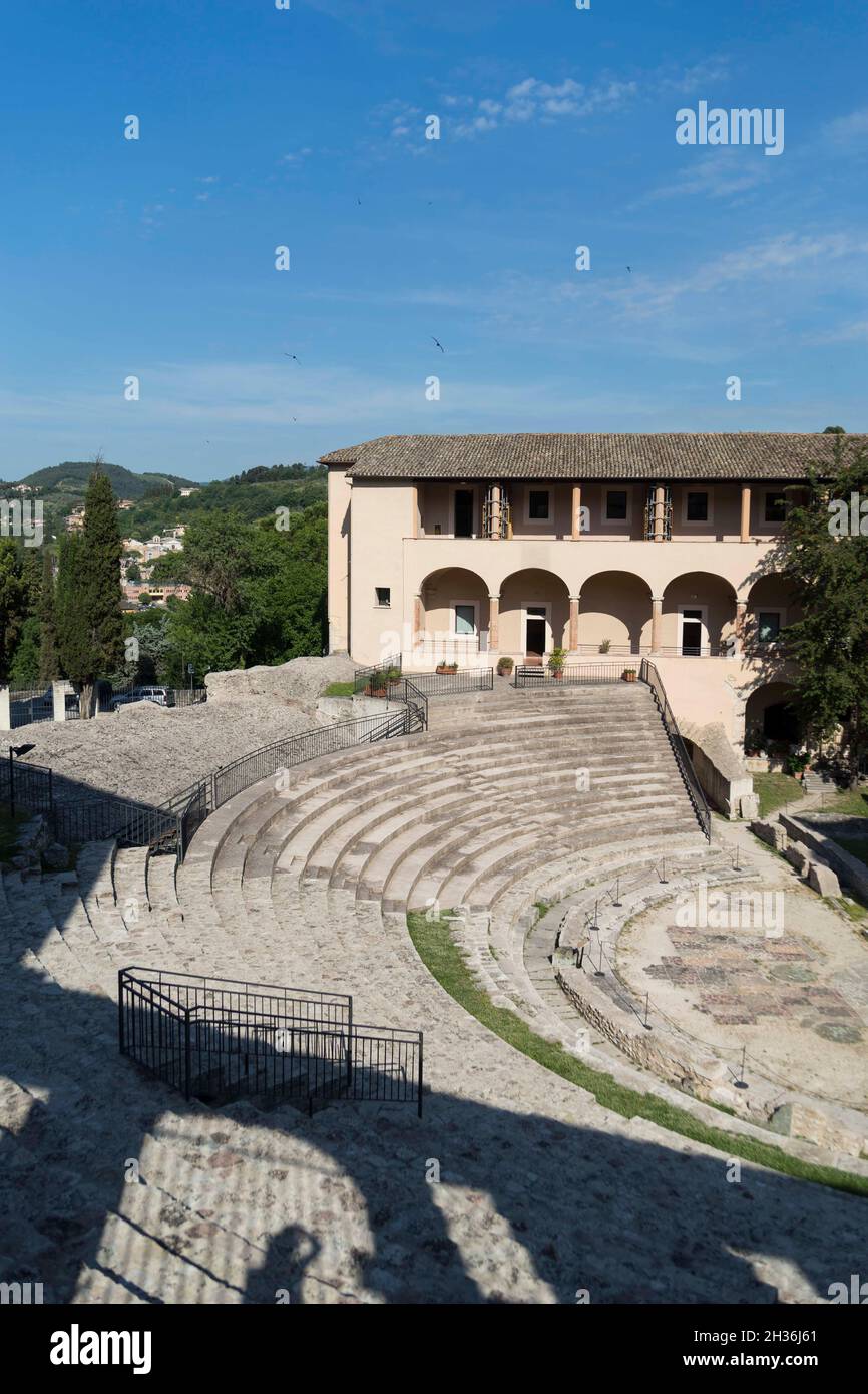 Roman amphitheater, Spoleto, Umbria, Italy, Europe Stock Photo - Alamy