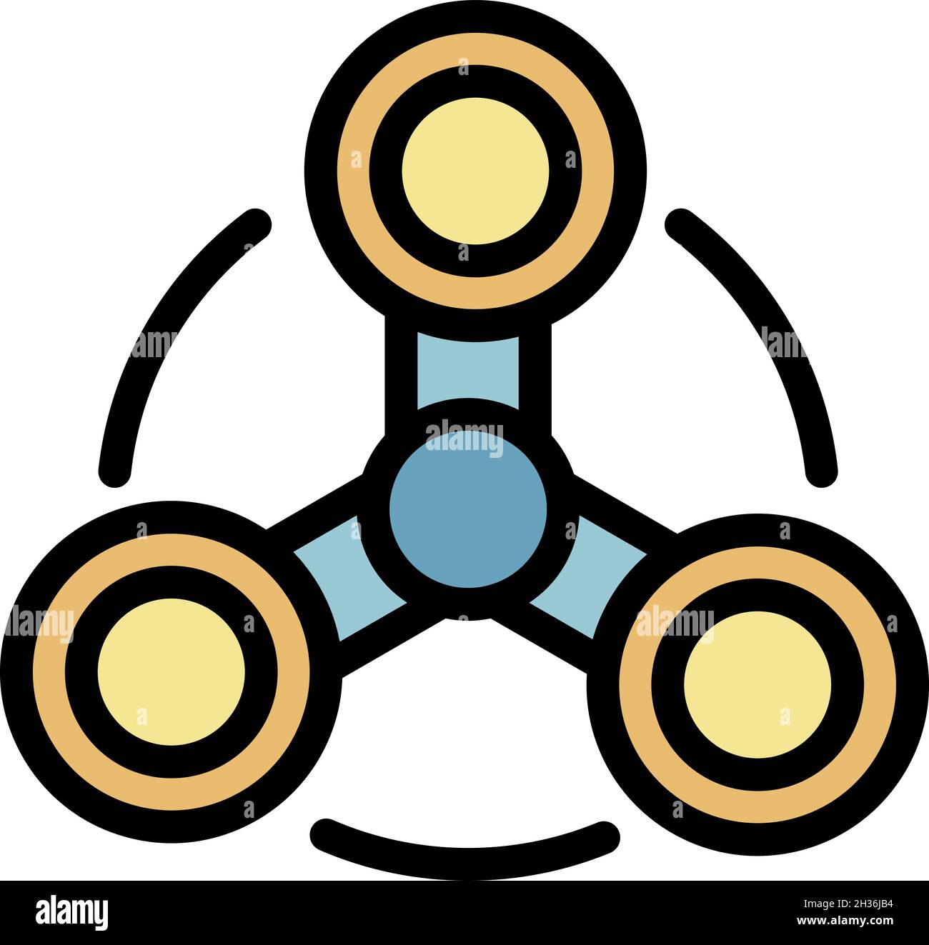 Operating room light icon. Outline operating room light vector icon ...