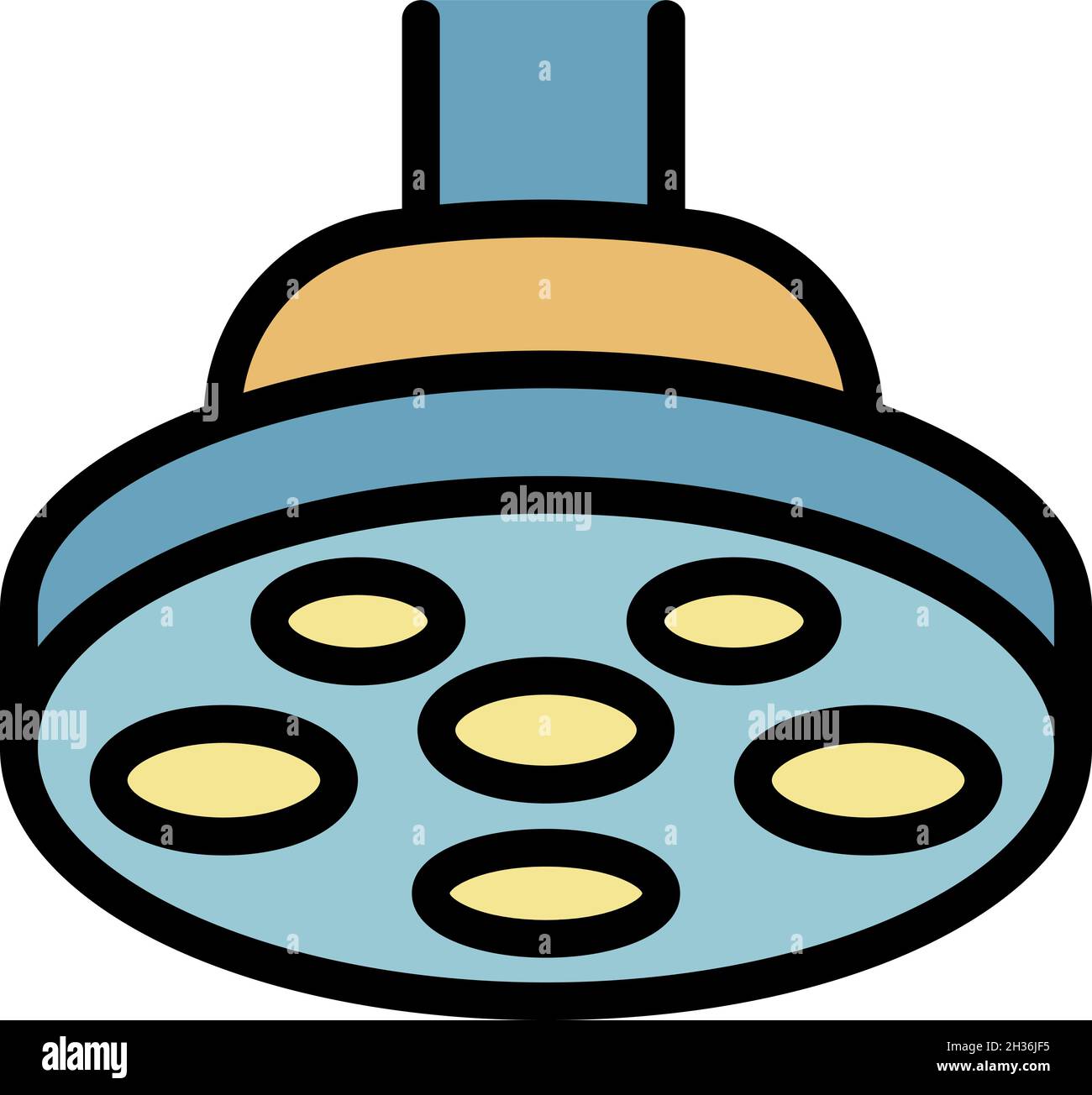 Medical equipment lamp icon. Outline medical equipment lamp vector icon ...