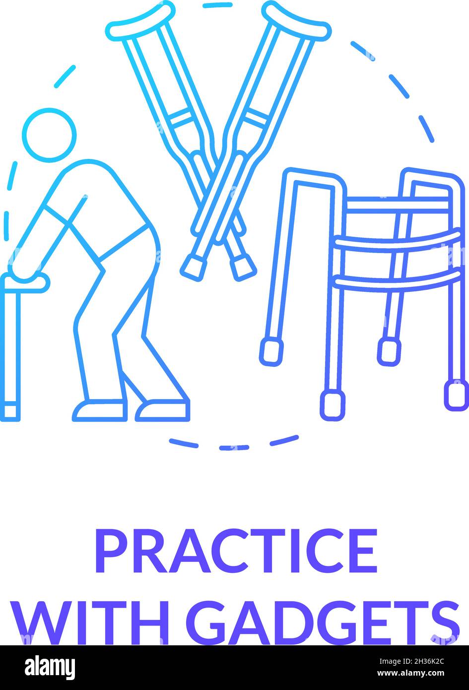 Practice walker Stock Vector Images - Alamy