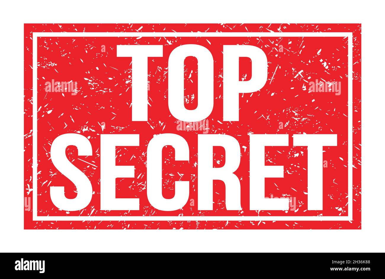 TOP SECRET, words written on red rectangle stamp sign Stock Photo - Alamy