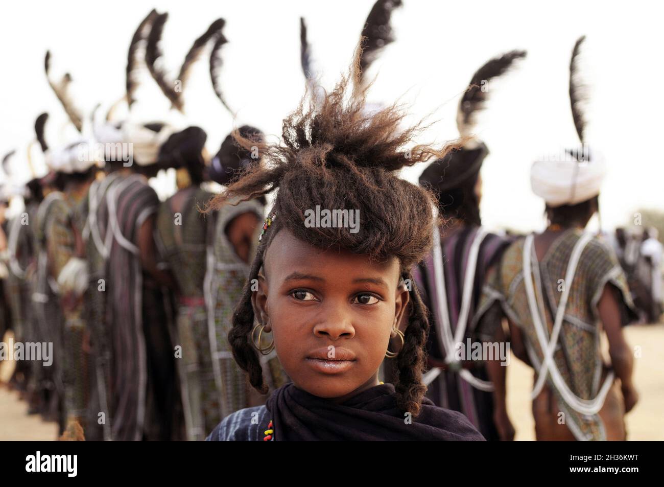 NIGER. TAGAYET. TRADITIONAL DANCING OF THE WODAABE OR BORORO WHICH ARE ...
