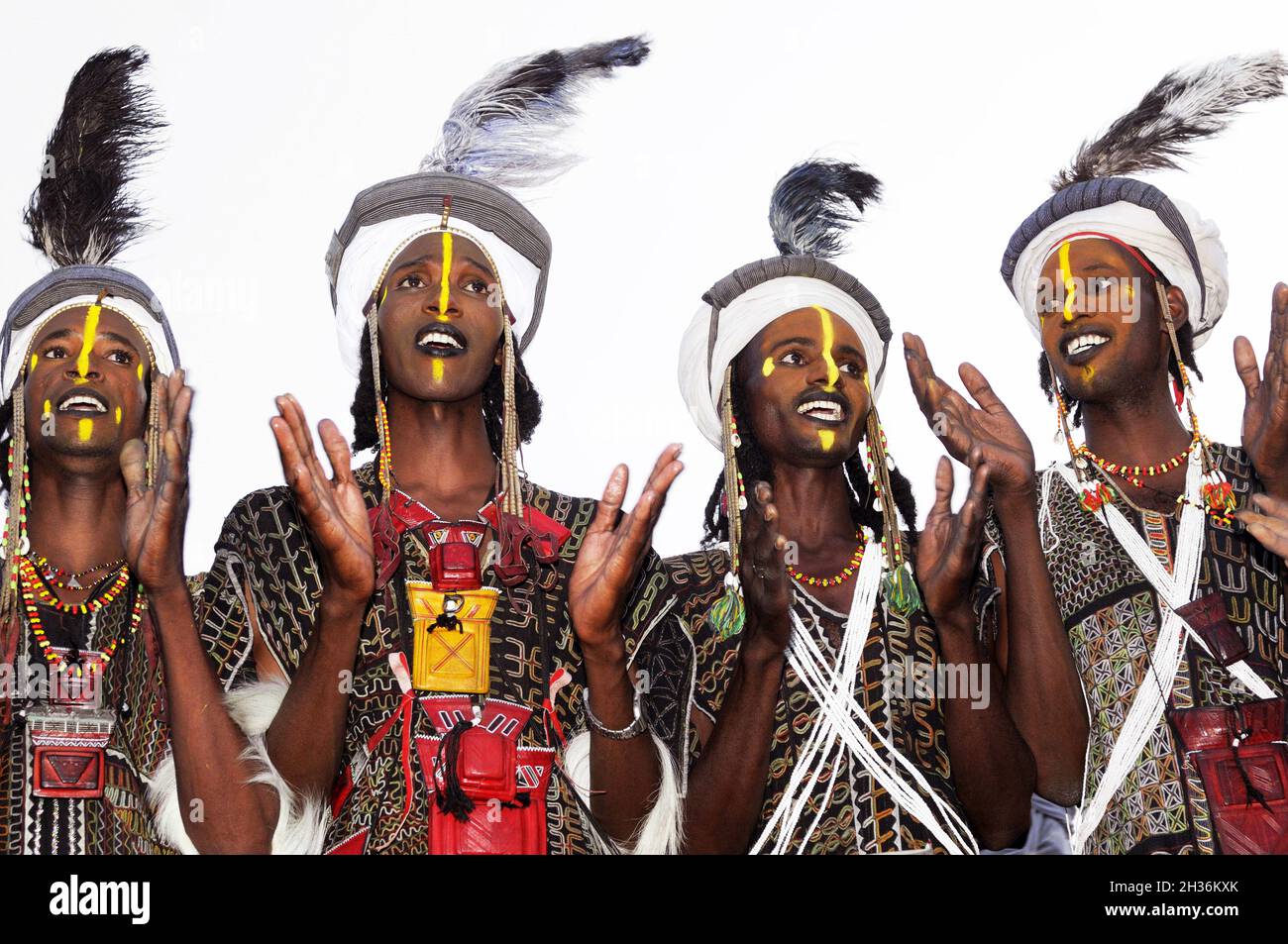 NIGER. TAGAYET. TRADITIONAL DANCING OF THE WODAABE OR BORORO WHICH ARE ...