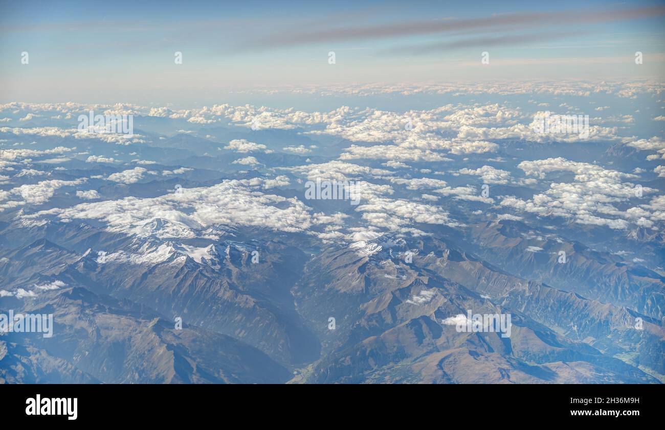 Italian Alps from above, HDR Image Stock Photo - Alamy
