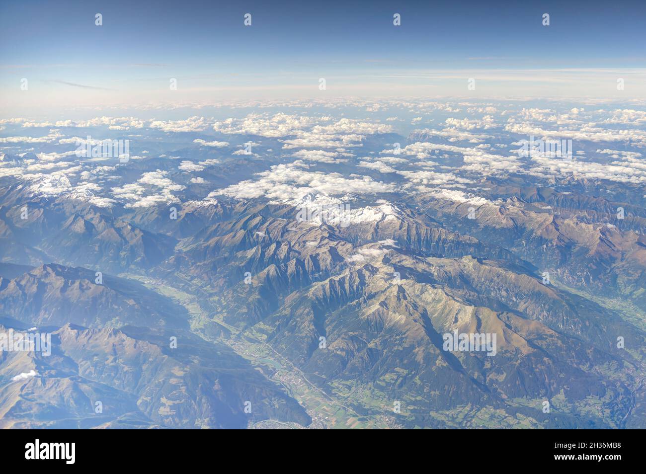 Italian Alps from above, HDR Image Stock Photo - Alamy