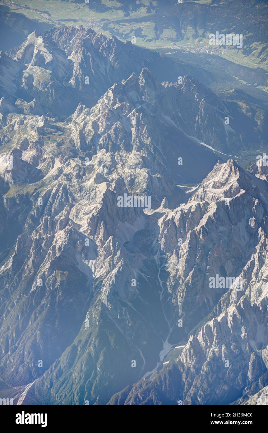 Italian Alps from above, HDR Image Stock Photo - Alamy
