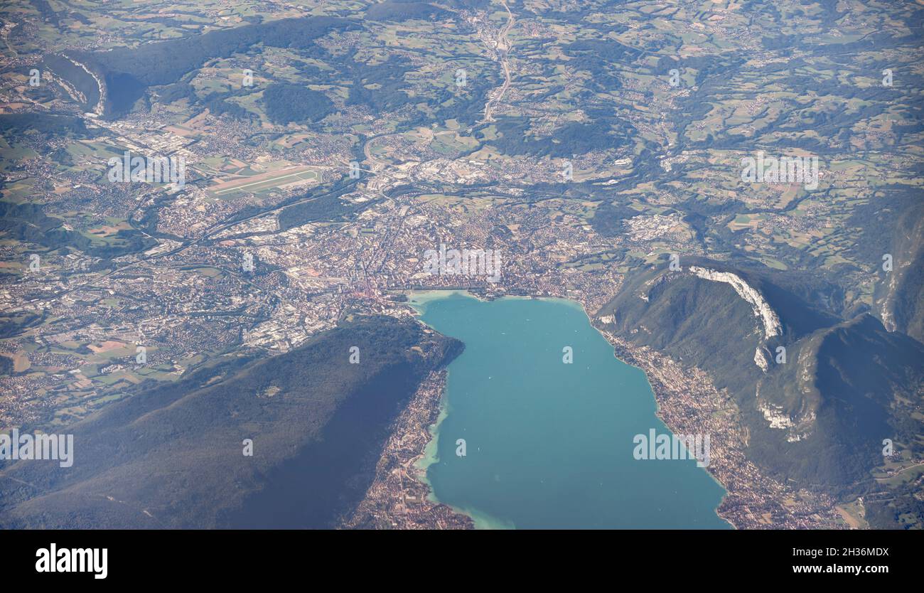 Annecy from above, HDR Image Stock Photo - Alamy