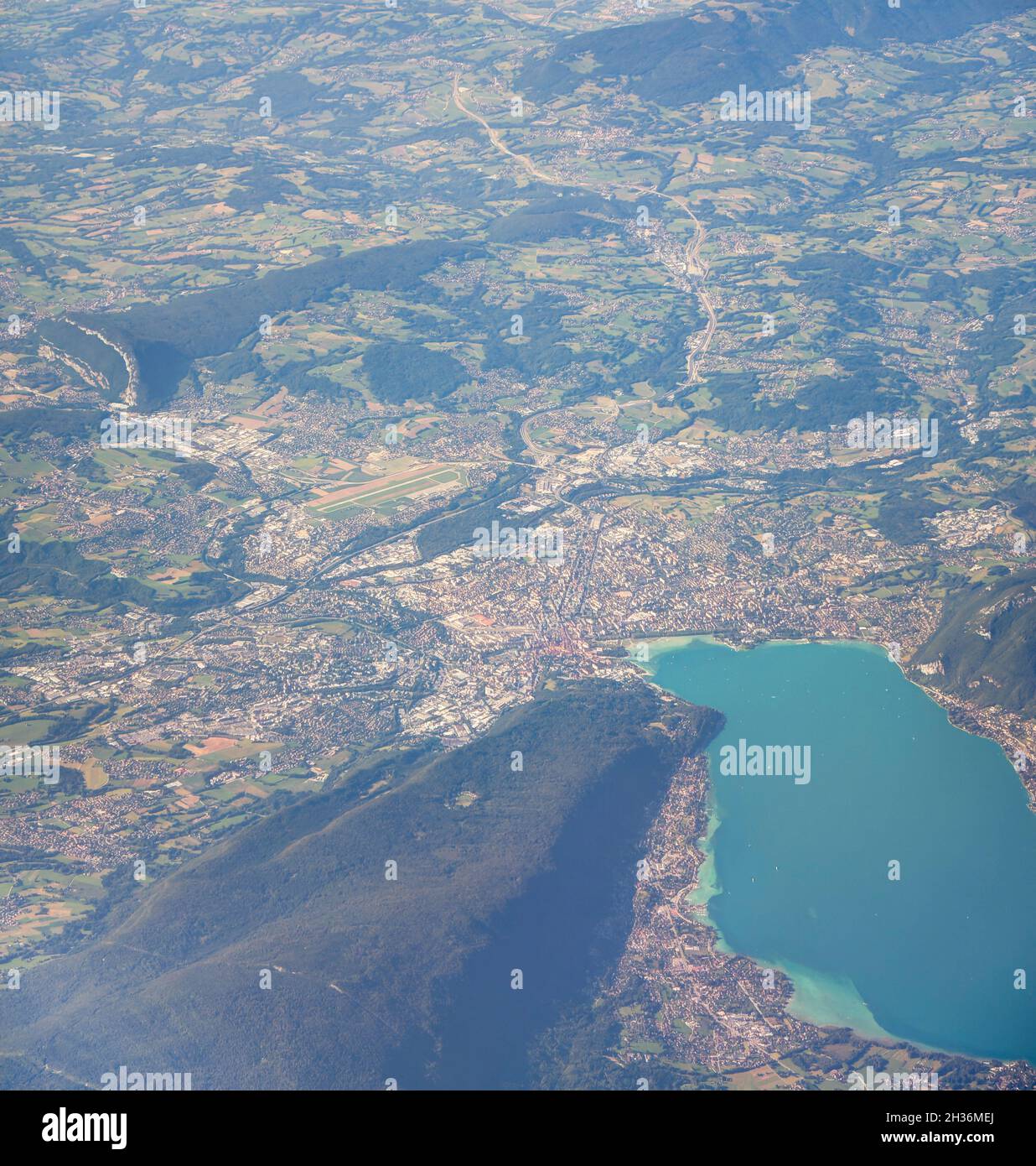 Annecy from above, HDR Image Stock Photo - Alamy