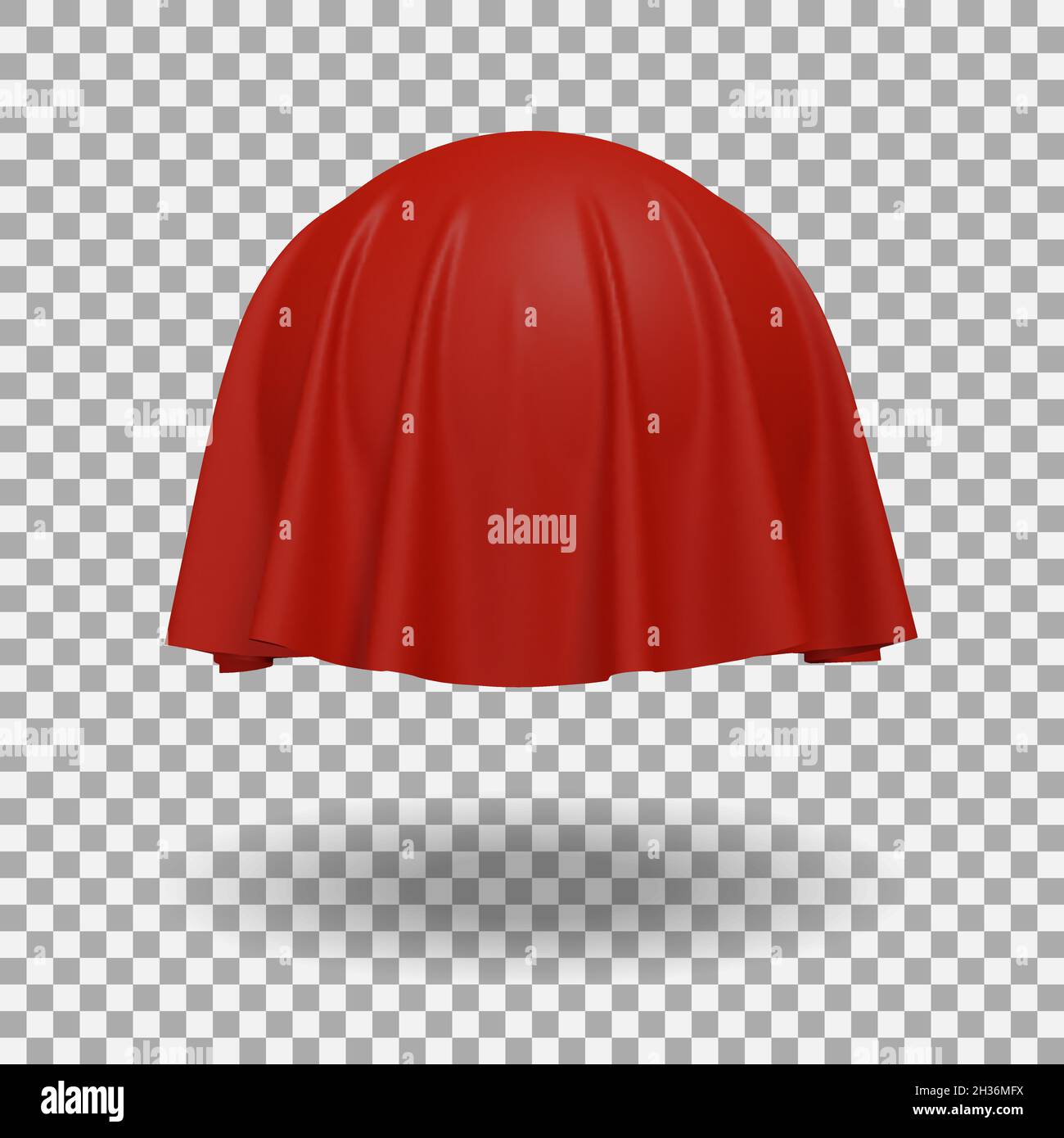 Covered with red fabric Stock Vector Images - Alamy