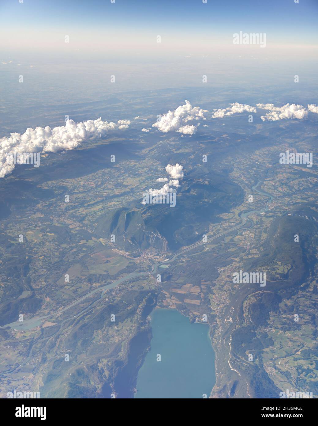 Bourget Lake from above, France Stock Photo - Alamy