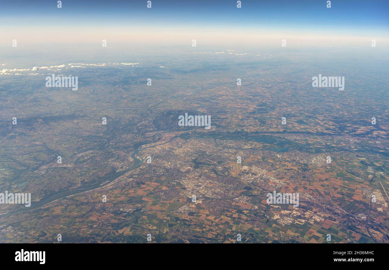 Lyon from above, France Stock Photo - Alamy