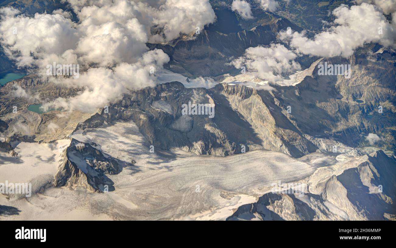 Italian Alps from above, HDR Image Stock Photo - Alamy