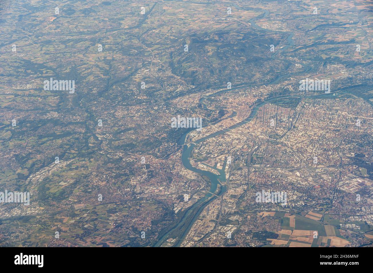 Lyon from above, France Stock Photo - Alamy