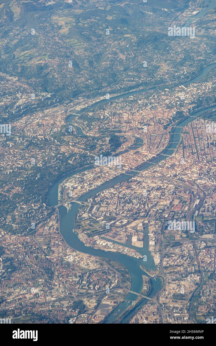 Lyon from above, France Stock Photo - Alamy