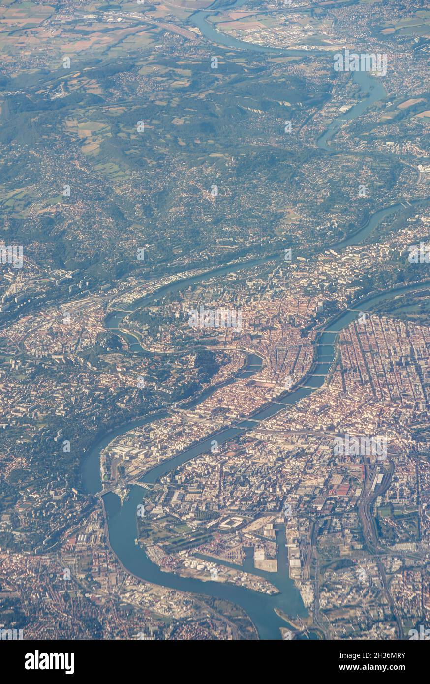 Lyon from above, France Stock Photo - Alamy