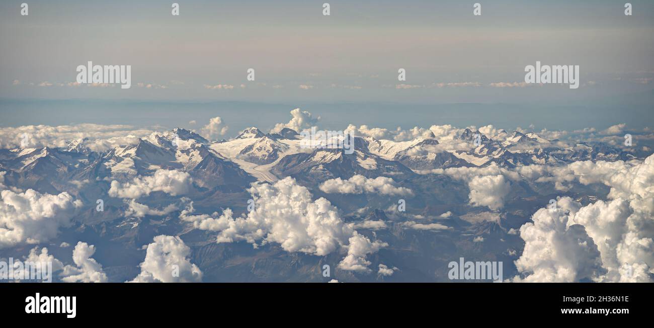Italian Alps from above, HDR Image Stock Photo - Alamy