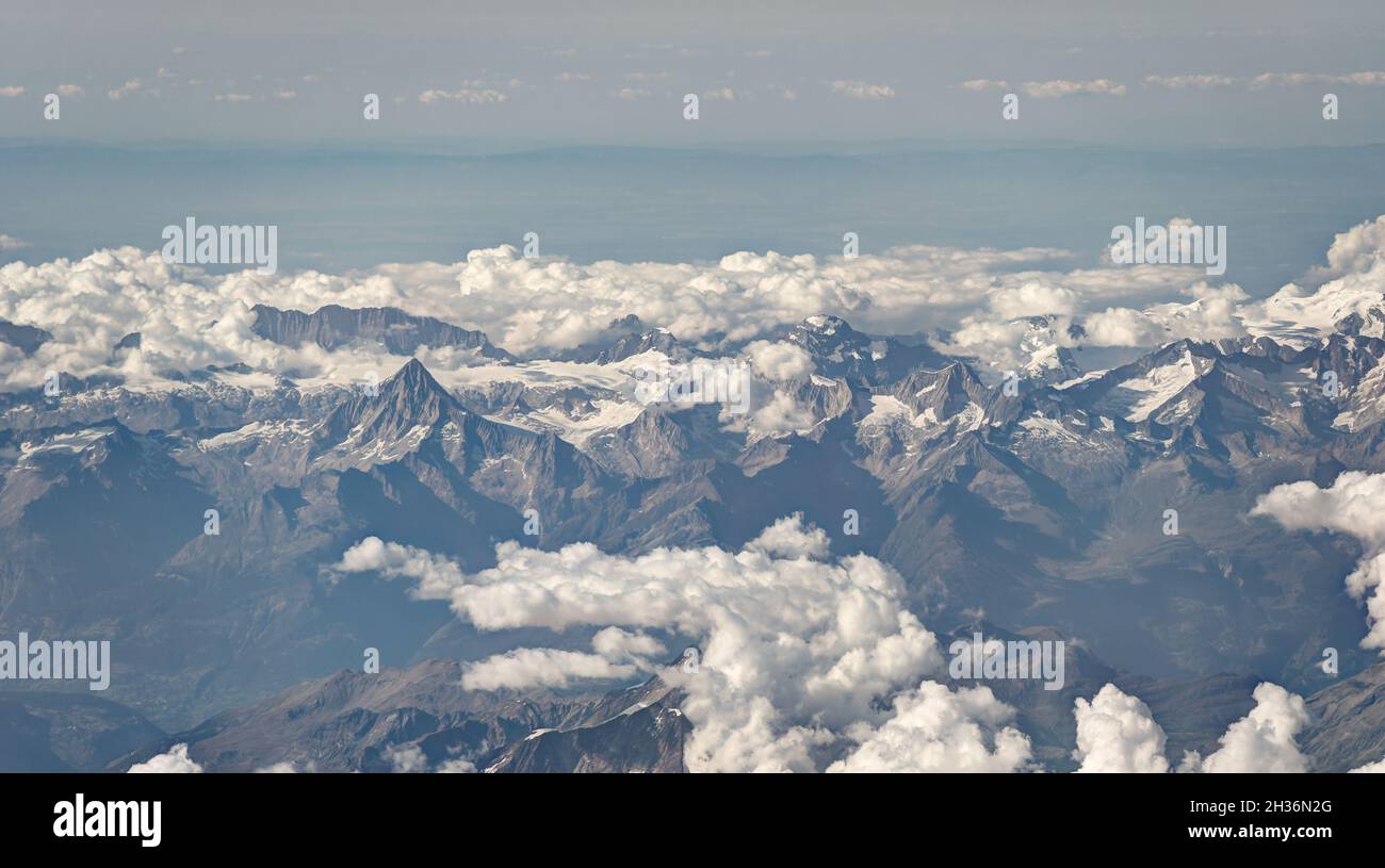 Italian Alps from above, HDR Image Stock Photo - Alamy