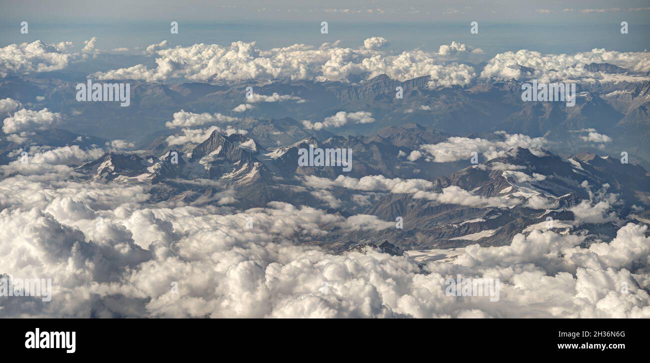 Italian Alps from above, HDR Image Stock Photo - Alamy