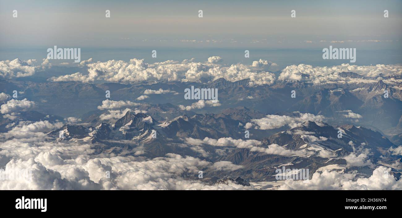 Italian Alps from above, HDR Image Stock Photo - Alamy