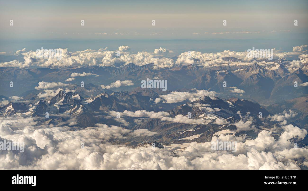 Italian Alps from above, HDR Image Stock Photo - Alamy