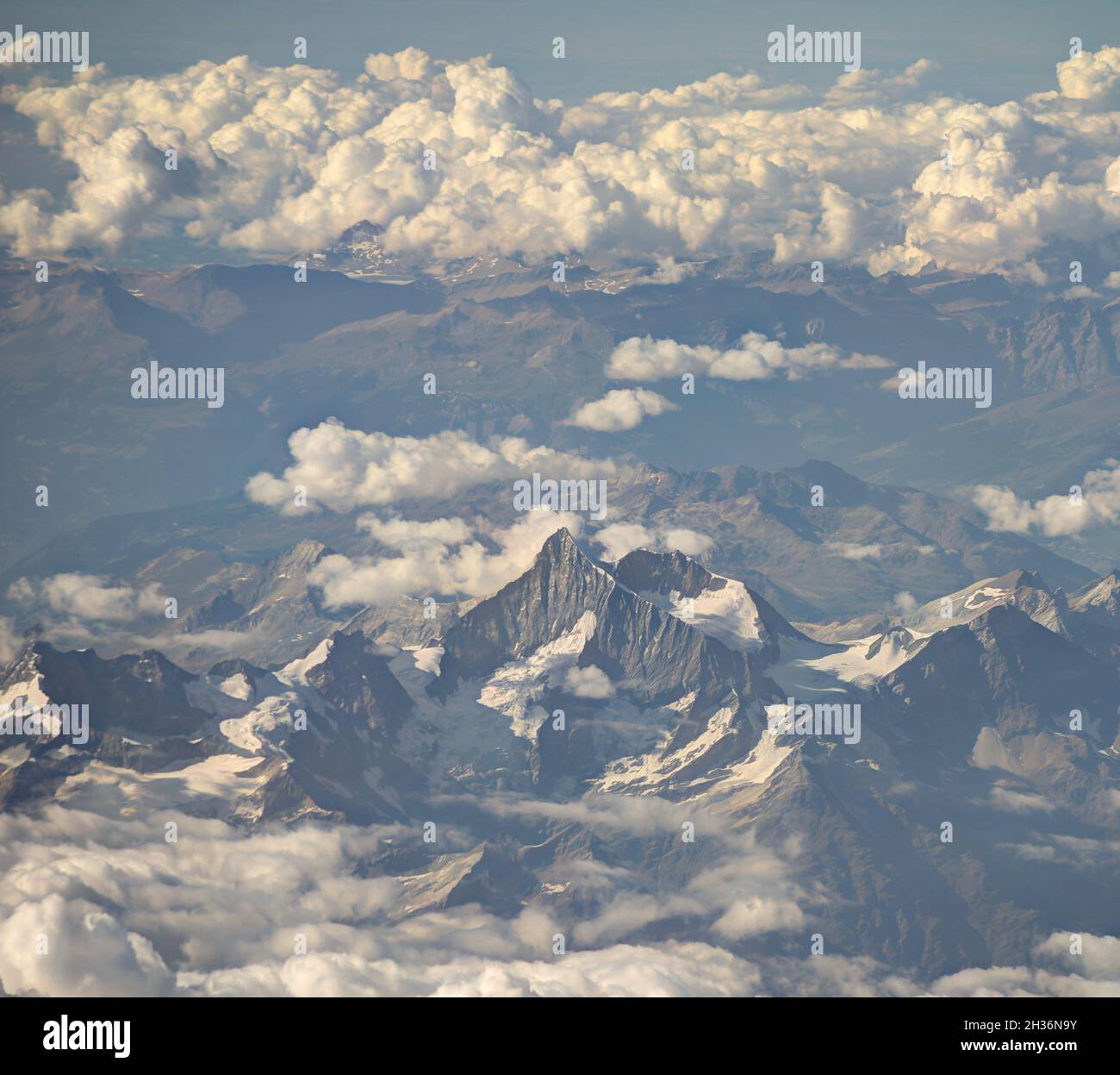 Italian Alps from above, HDR Image Stock Photo - Alamy