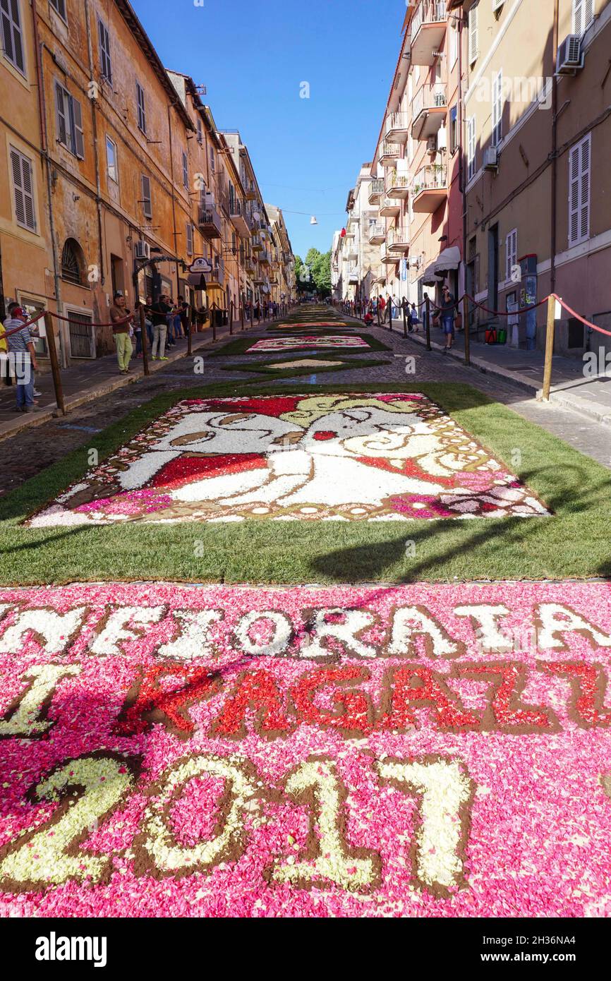 Genzano infiorata italy hi-res stock photography and images - Alamy