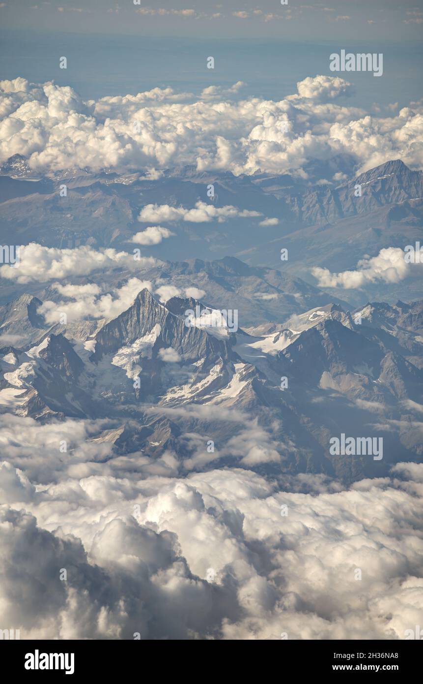Italian Alps from above, HDR Image Stock Photo - Alamy