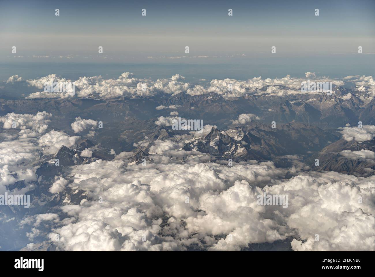 Italian Alps from above, HDR Image Stock Photo - Alamy