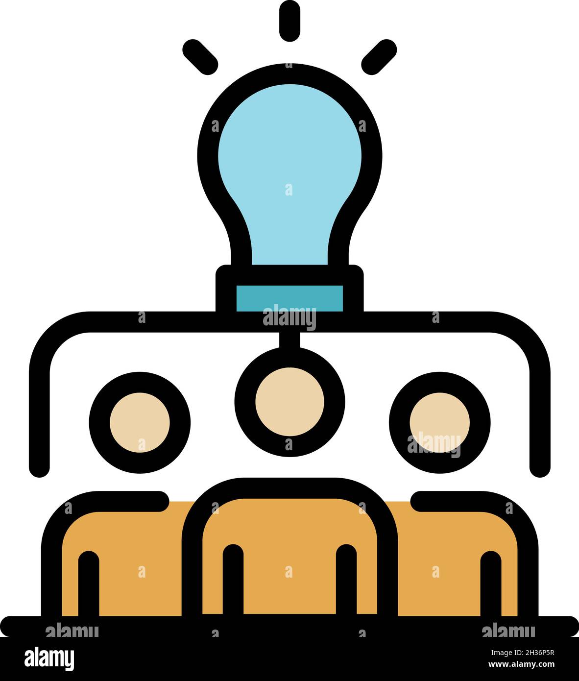 Headhunter icon. Outline headhunter vector icon color flat isolated ...