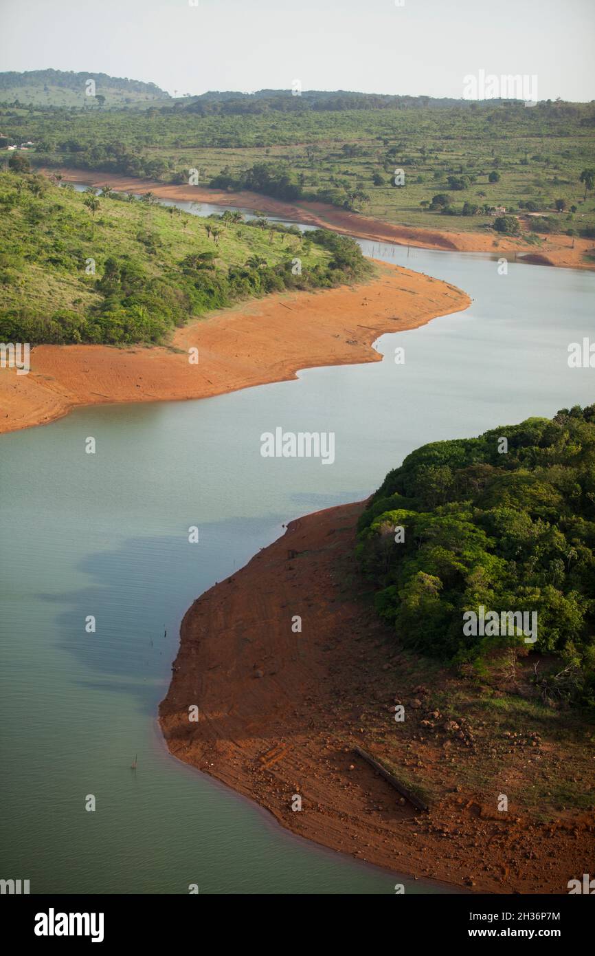 Aerial view of boats in the sea in Brazil Stock Photo - Alamy