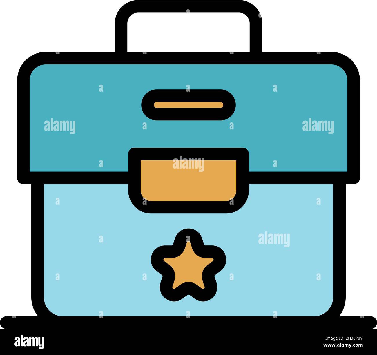 Headhunter icon. Outline headhunter vector icon color flat isolated ...