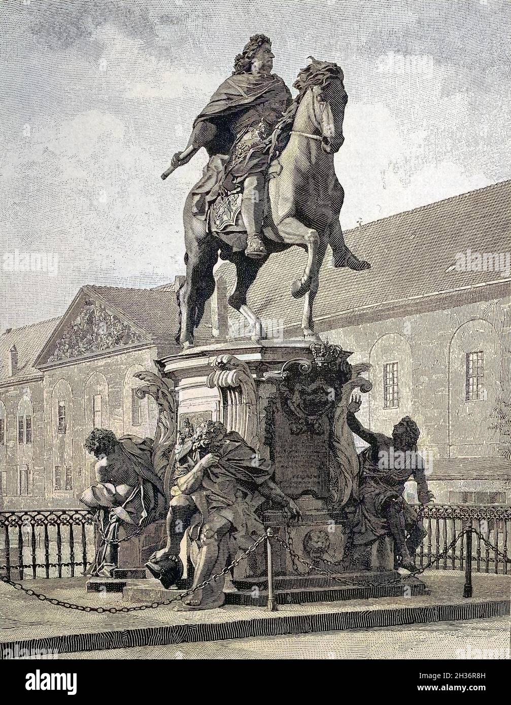 The equestrian statue of Frederick William, Elector of Brandenburg is a ...