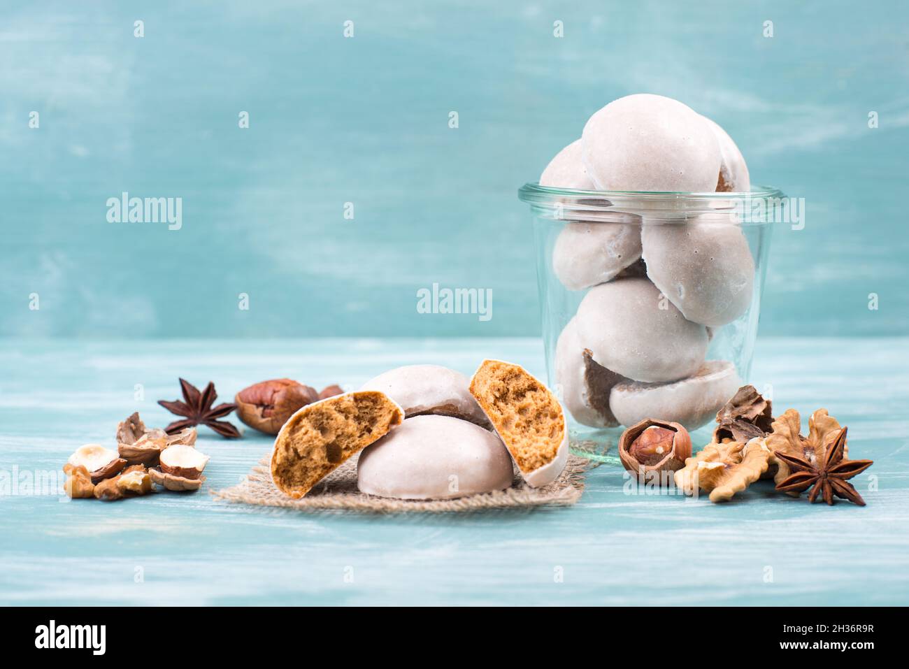 Pepper nuts, traditional german christmas sweets, nuremberg gingerbread ...