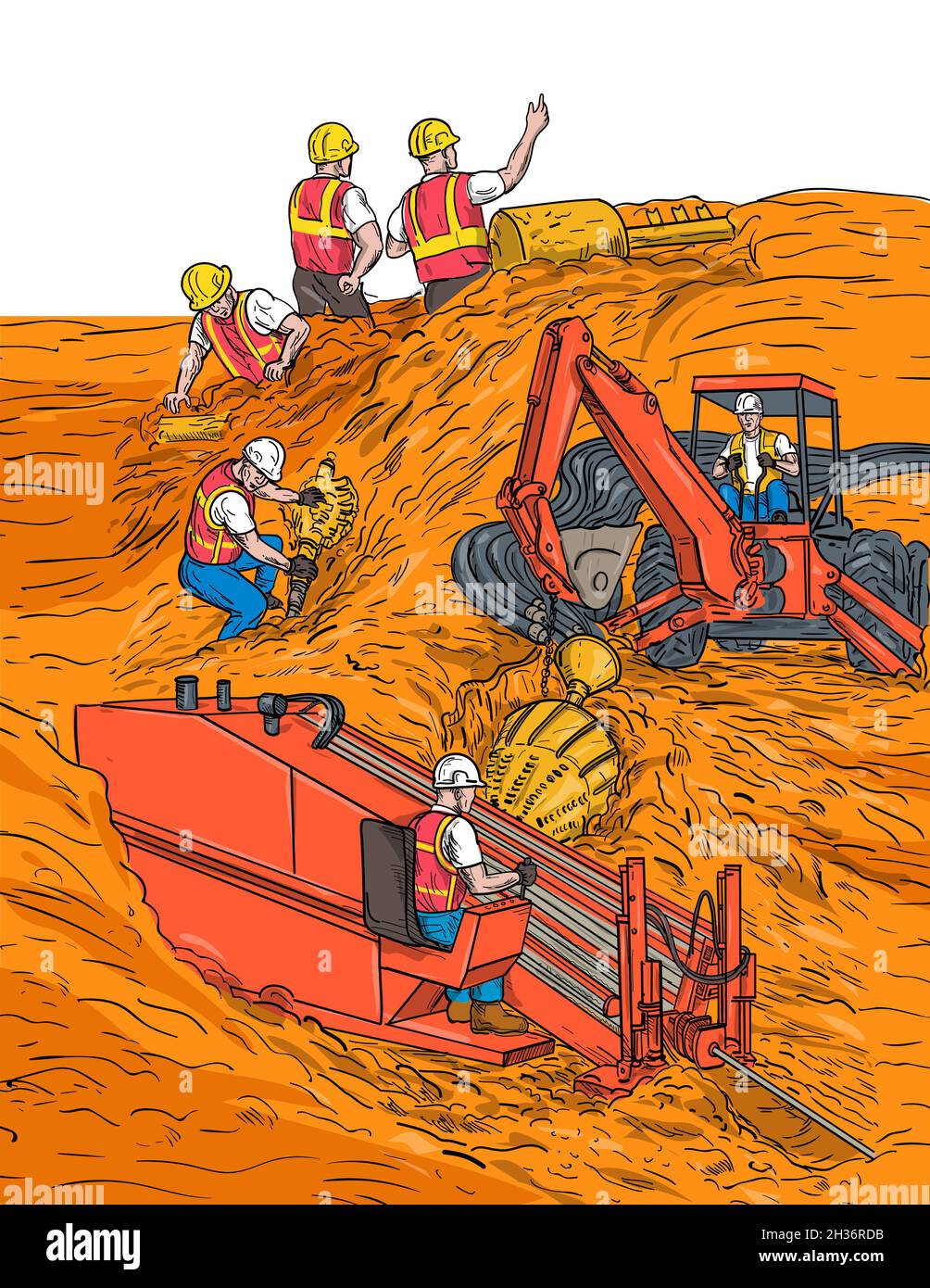 Horizontal directional drilling hi-res stock photography and images - Alamy