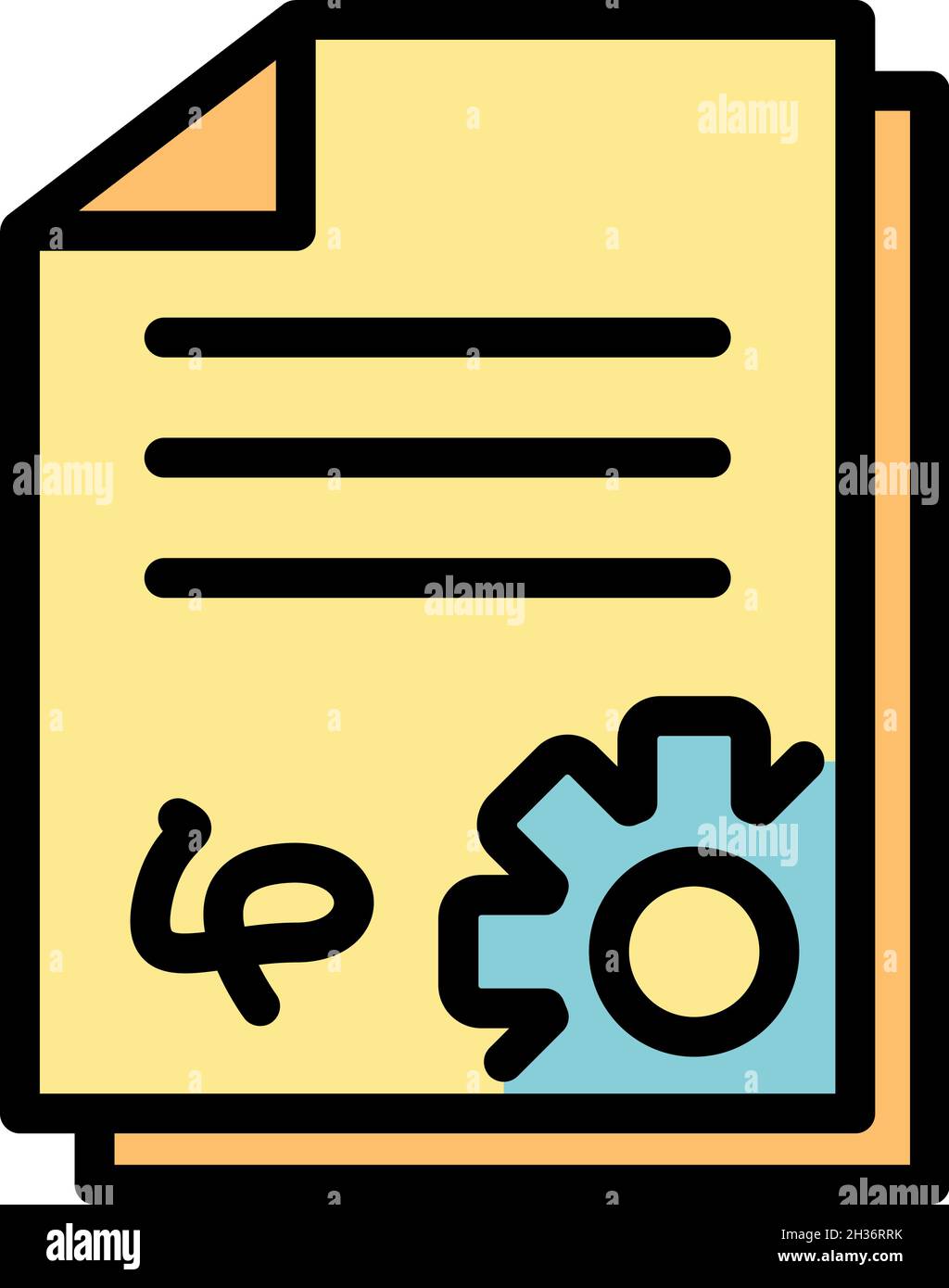 Contract with the support icon. Outline contract with the support ...
