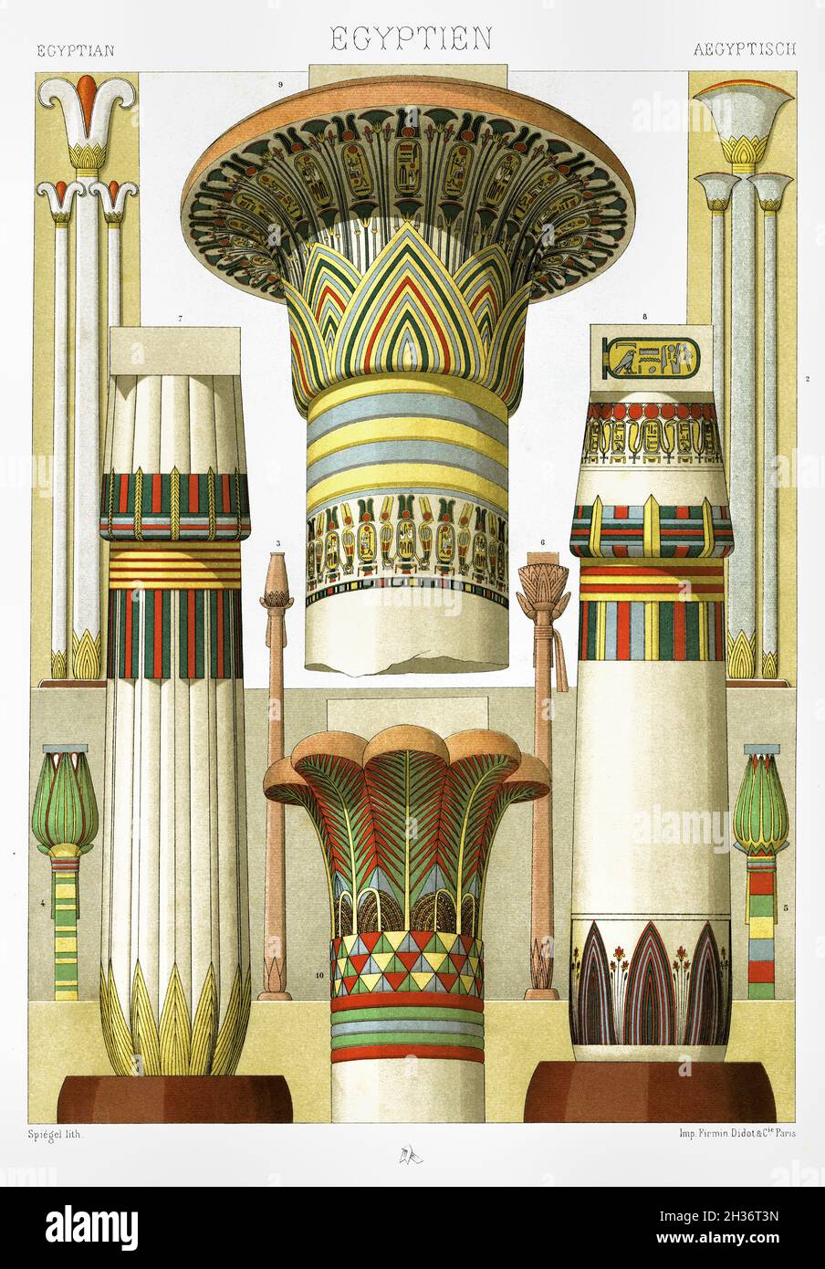 Egyptian - The Columns and Supporting Columns of the Vegetal Principle ...