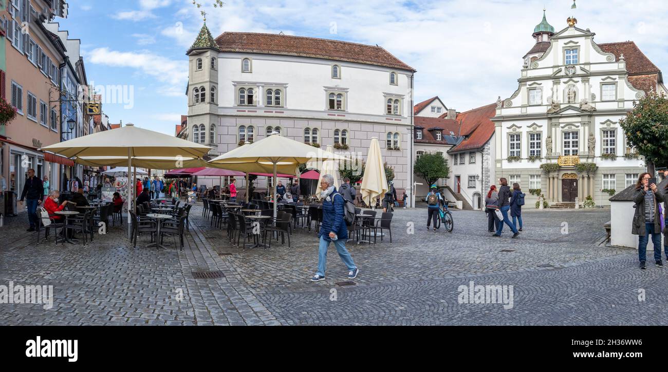 WANGEN, GERMANY - Aug 31, 2021: The wonderful historical city Wangen in ...