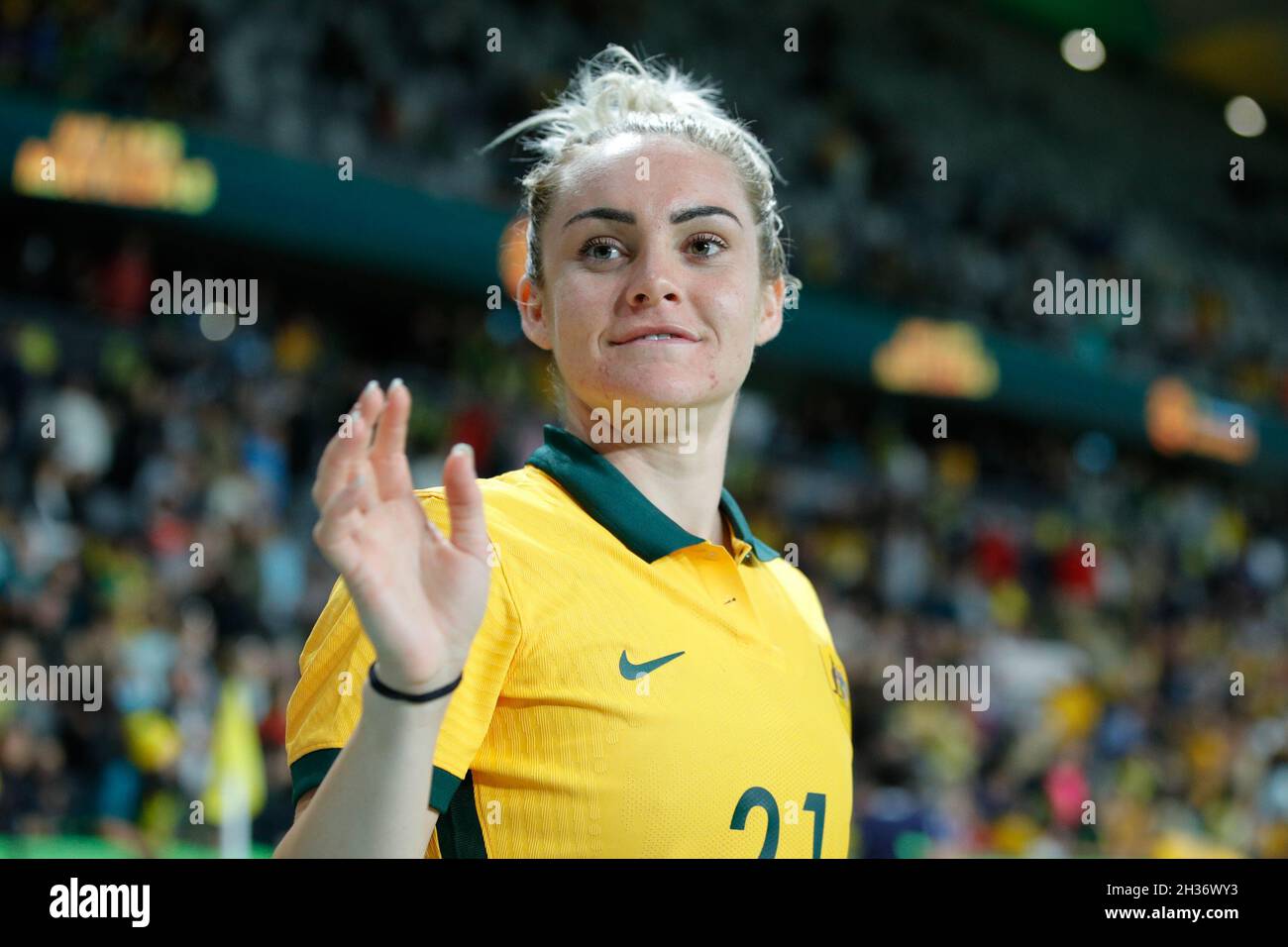 Parramatta, Australia. 26th Oct, 2021. Ellie Carpenter of Australia ...