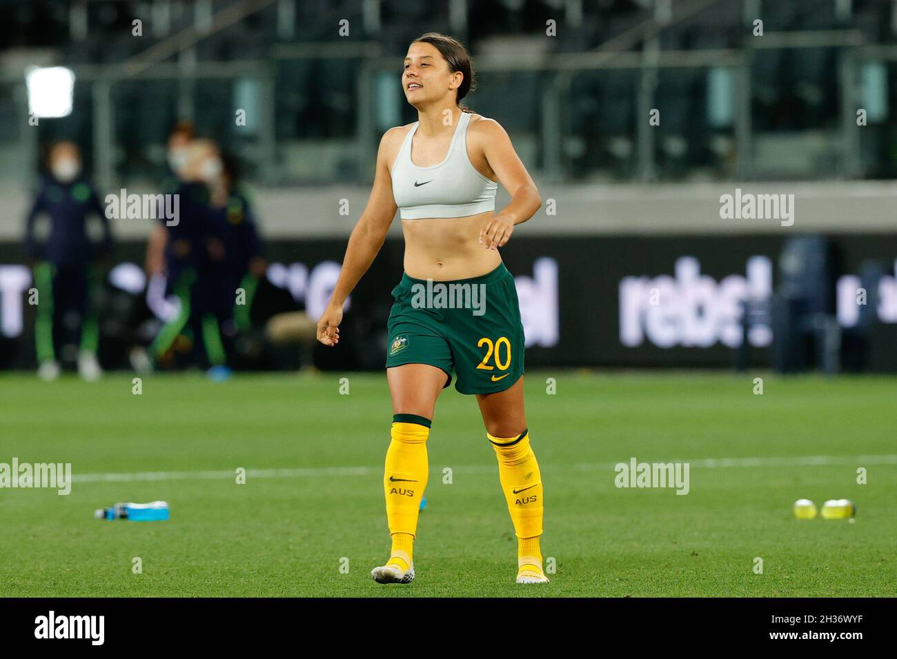 Parramatta Australia 26th Oct 2021 Sam Kerr Of Australia Thanks The