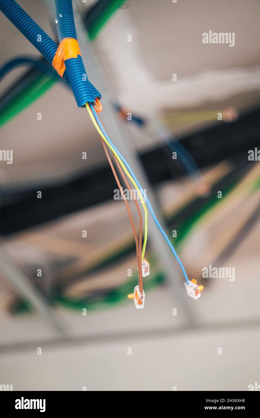 Cords hanging hi-res stock photography and images - Alamy