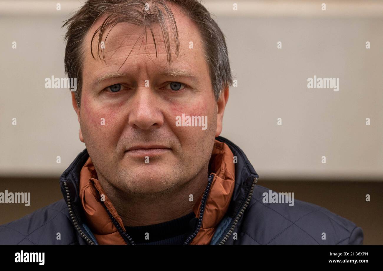 London, UK. 26th Oct, 2021. Richard Ratcliffe, husband of imprisoned ...