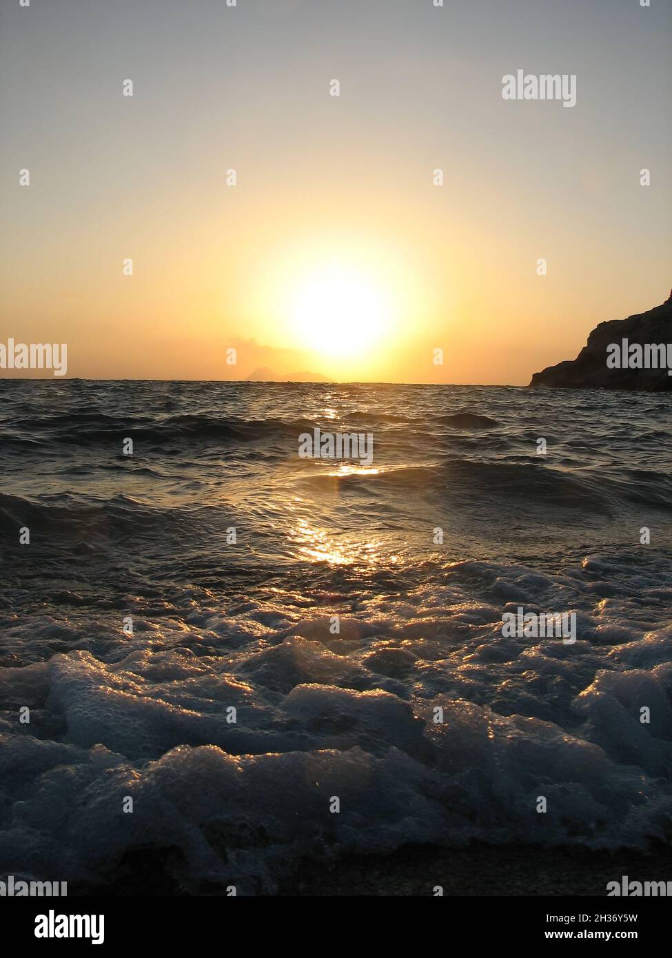 Greece crete matala sunset hi-res stock photography and images - Alamy