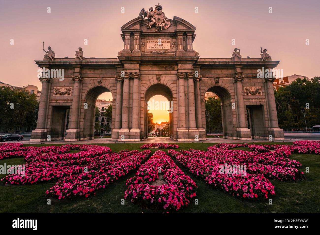 "Puerta de Alcala"-Alcala Gate in the center of Madrid, Spain Stock ...