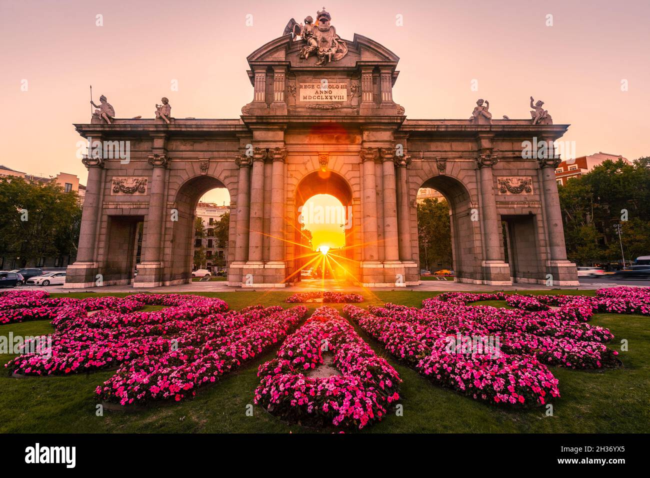 "Puerta de Alcala"-Alcala Gate in the center of Madrid, Spain Stock ...