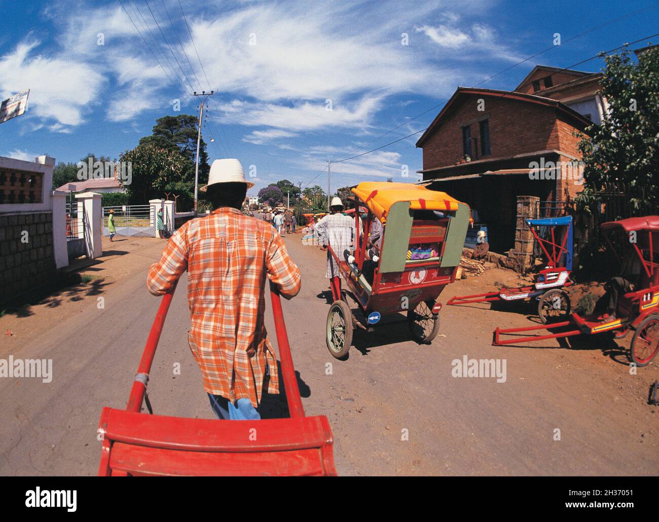 MADAGASCAR, ANTSIRABE, RICKSHAW Stock Photo - Alamy