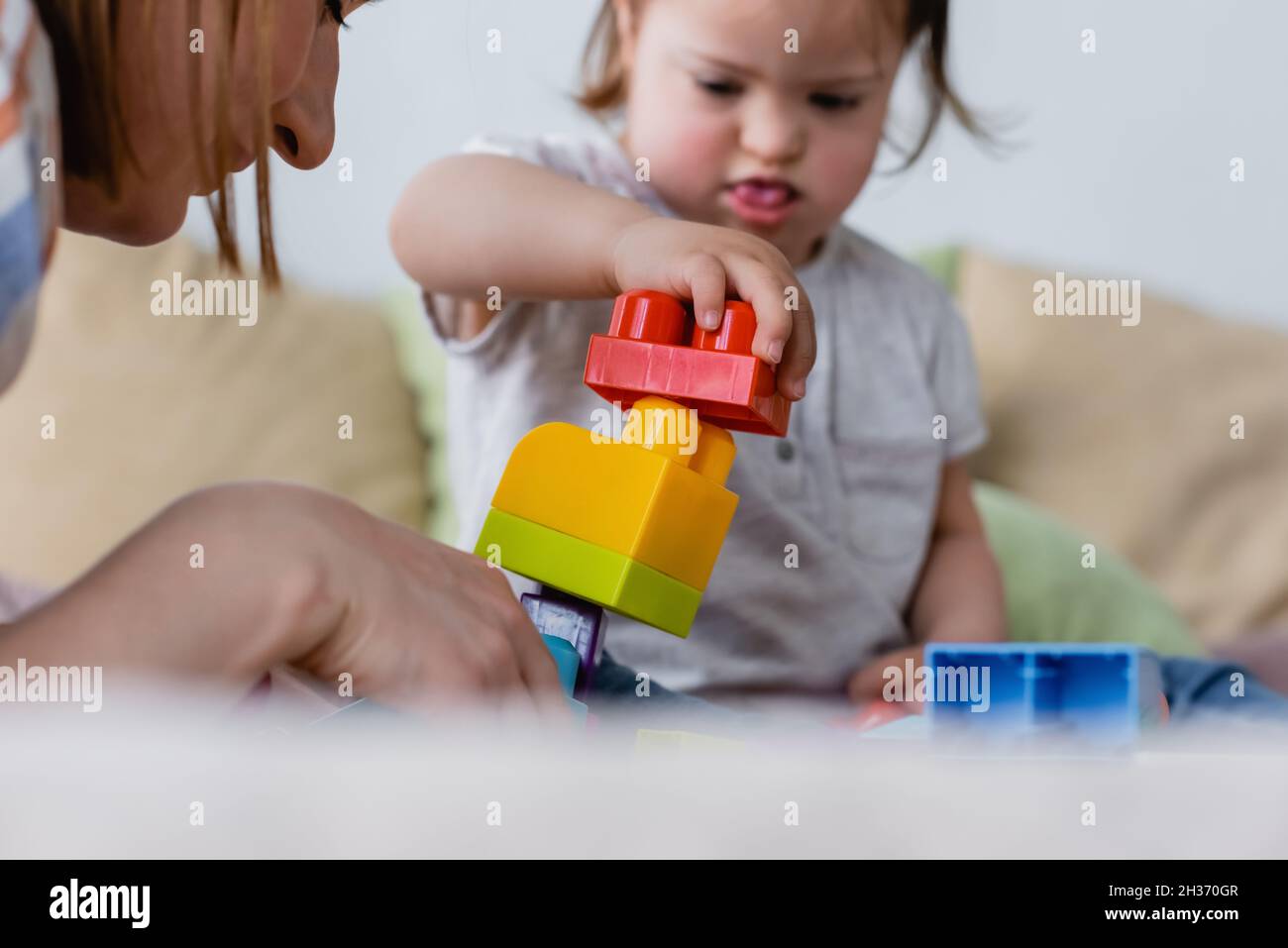 Kid down syndrome game hi-res stock photography and images - Alamy