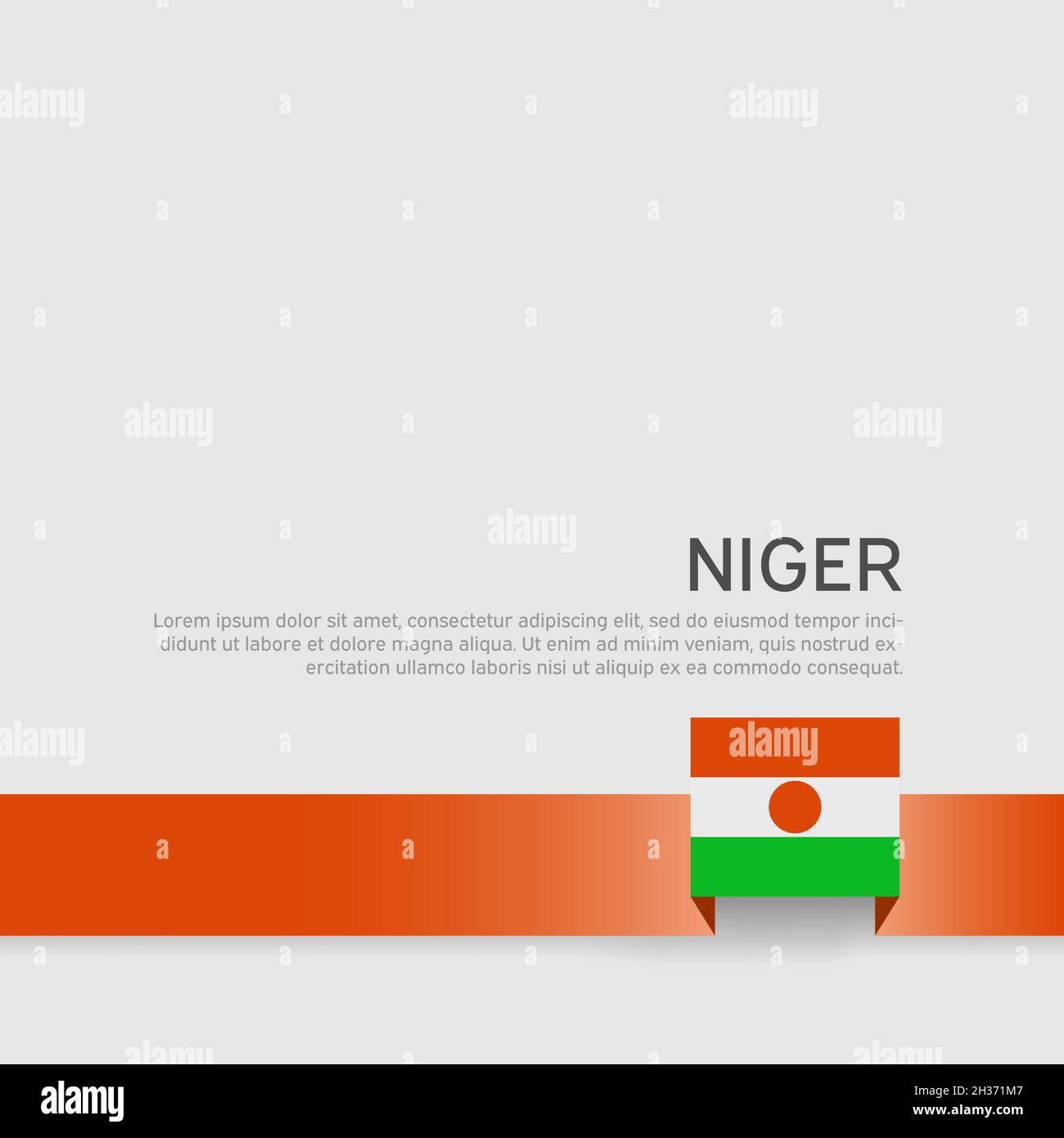 Flag vector nation niger niamey Stock Vector Images - Alamy