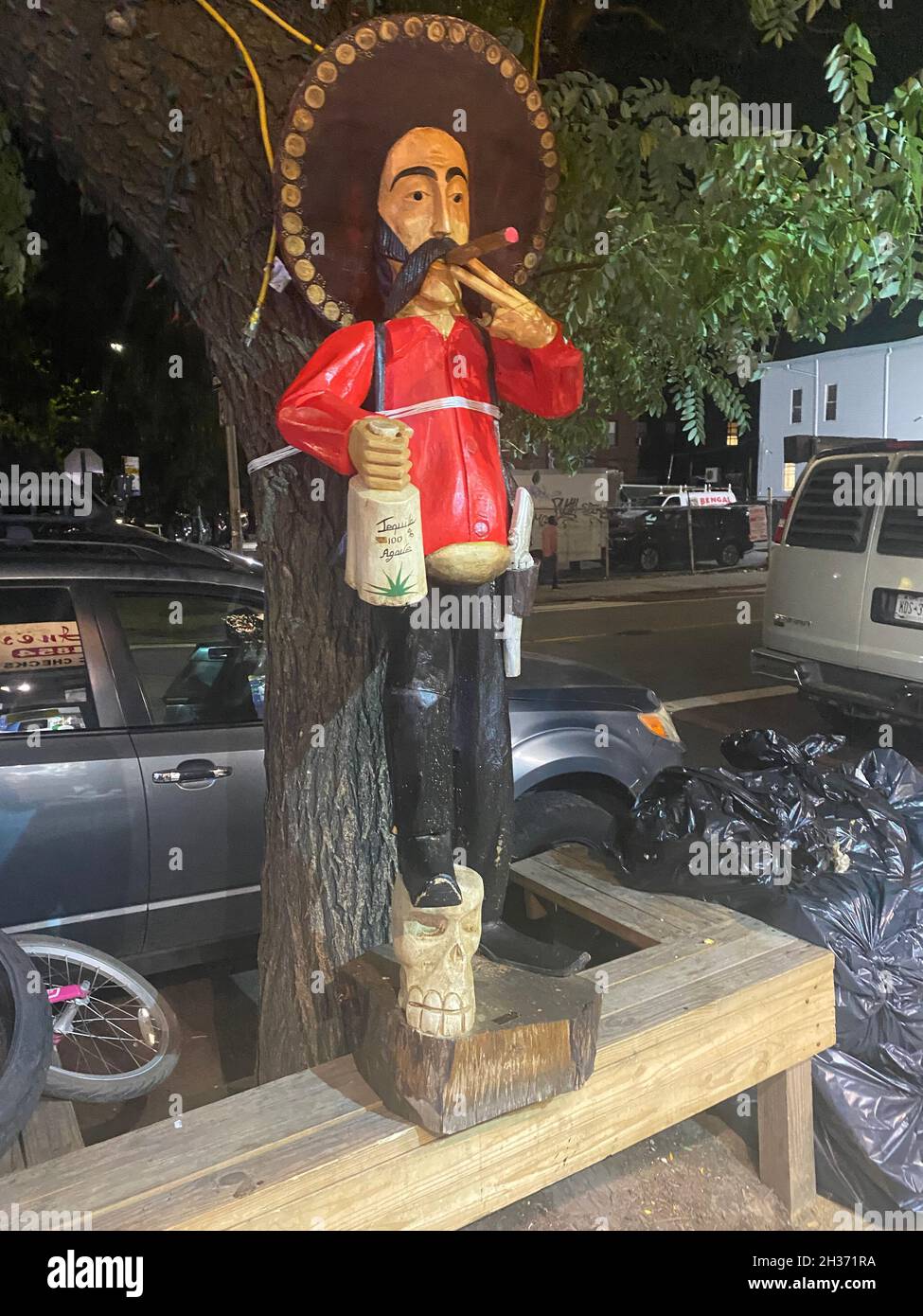 Tequila drinking bandit outside a Mexican Bodega on CHurch Avenue in ...