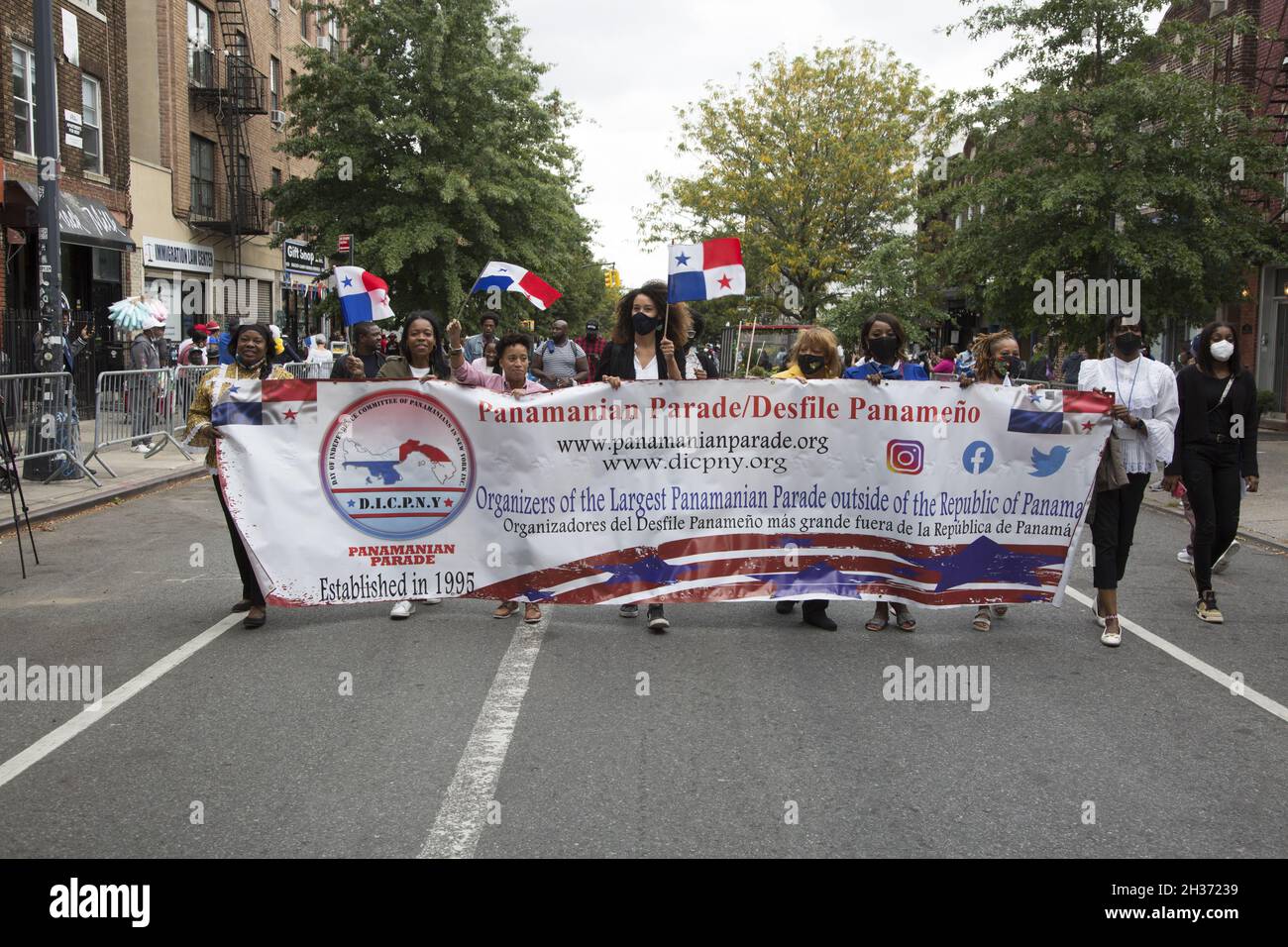 Panamanian Parade on Franklin Avenue in Brooklyn, NY, the largest ...
